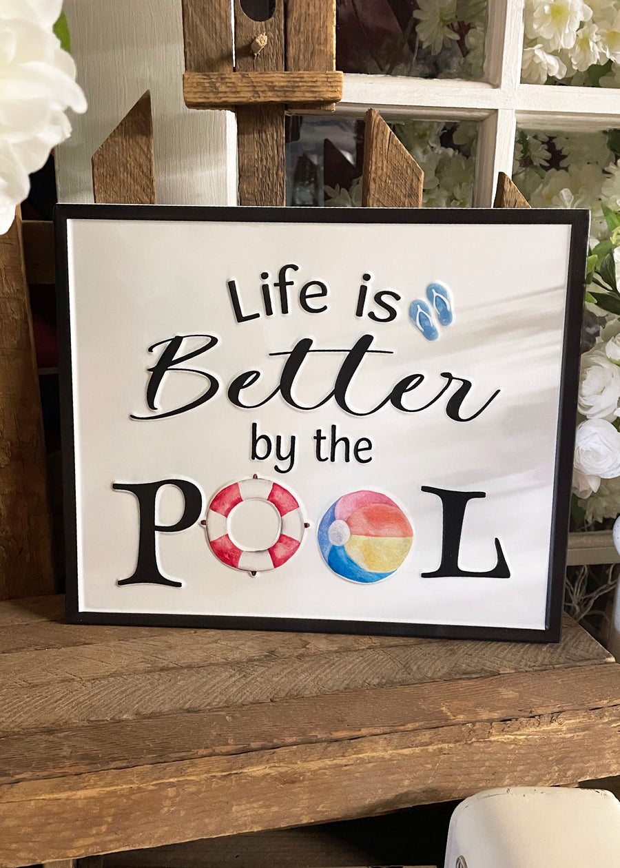 ITEM KOP 16433 - 10"X12" LIFE IS BETTER WALL PLAQUE · Tri W Imports